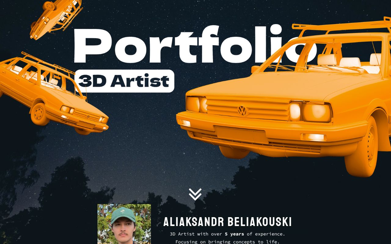 Aliaksandr Beliakouski 3D Artist Portfolio